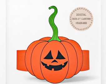 Halloween Pumpkin Paper Hat - Etsy