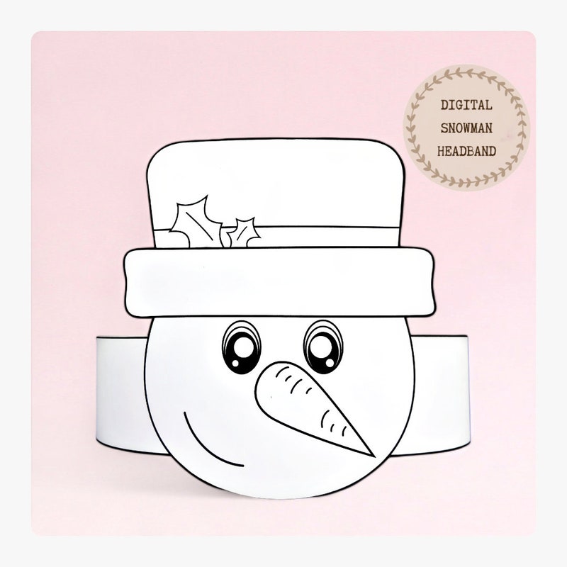Printable Snowman Hat - Etsy