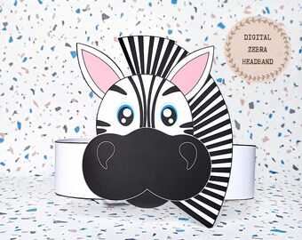 Zebra Crown Printable - Etsy