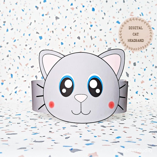 Wolf Paper Crown Animal Paper Hat for Kids Instant Download - Etsy