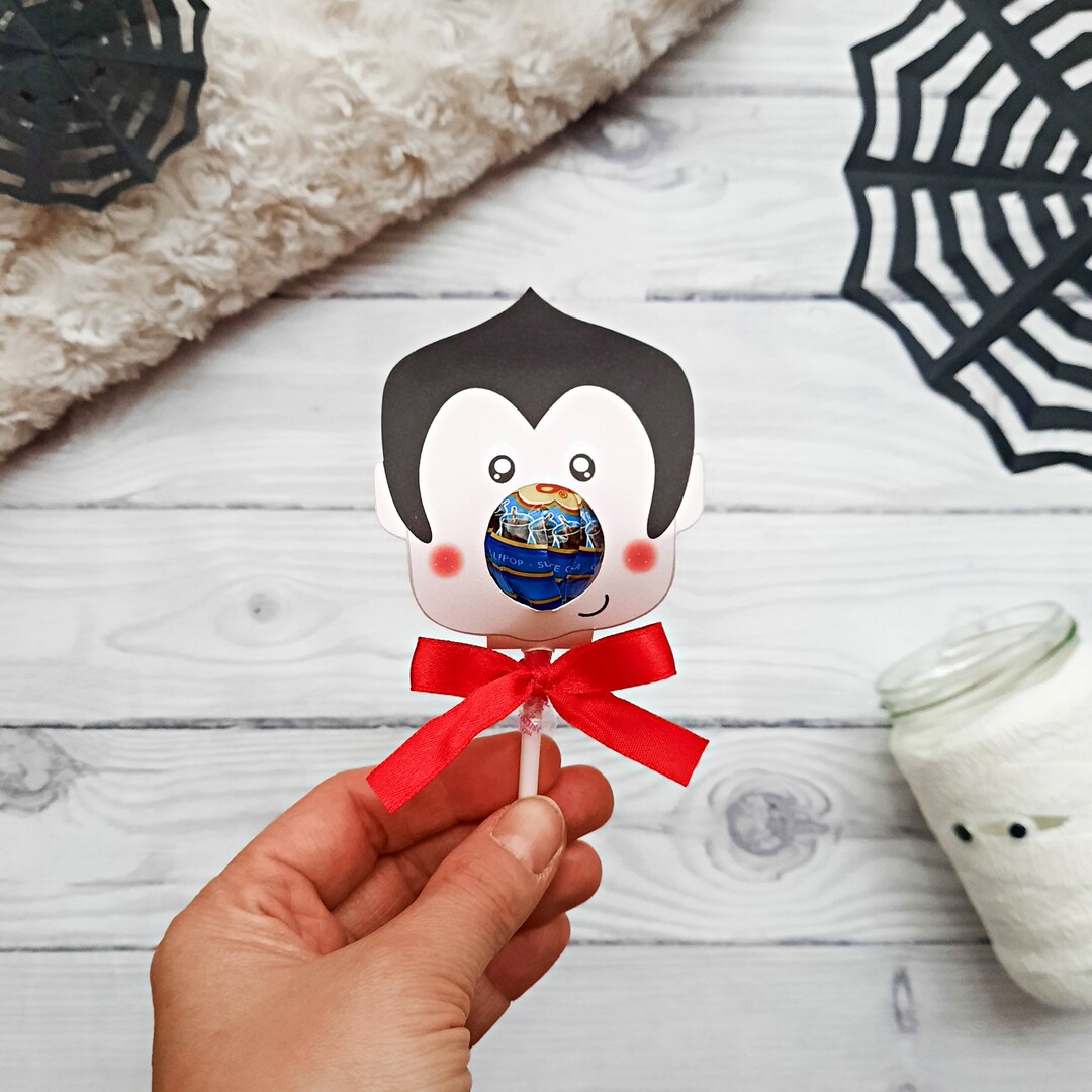 Dracula Lollipop, Instant Download Lollipop Holder, PDF File, Digital ...