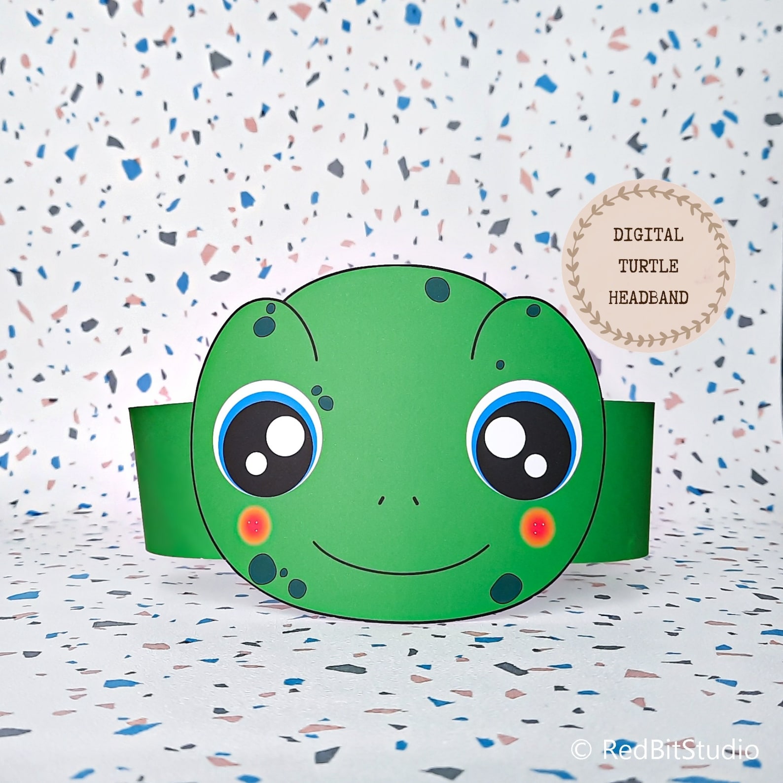 Turtle Paper Crown, Animal Paper Hat for Kids, Instant Download Paper ...