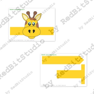 Giraffe Paper Crown, Animal Paper Hat for Kids, Instant Download Paper ...