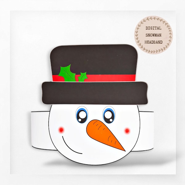 Paper Snowman - Etsy