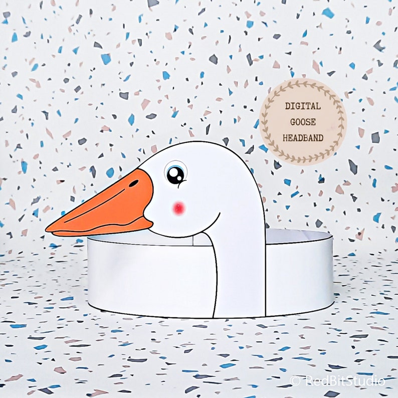 Goose Paper Crown Animal Paper Hat for Kids Instant Download - Etsy
