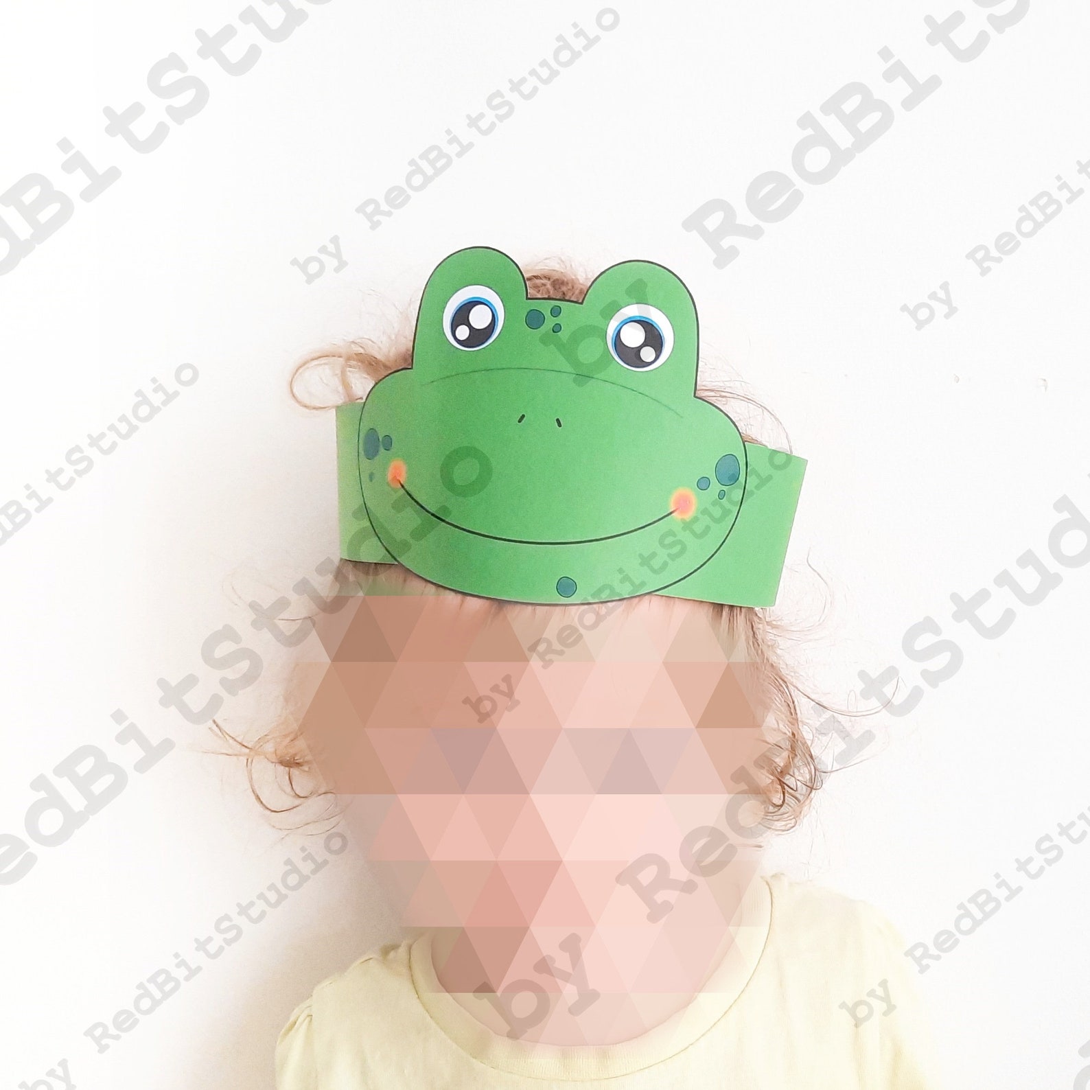 Frog Paper Crown, Animal Paper Hat for Kids, Instant Download Paper ...