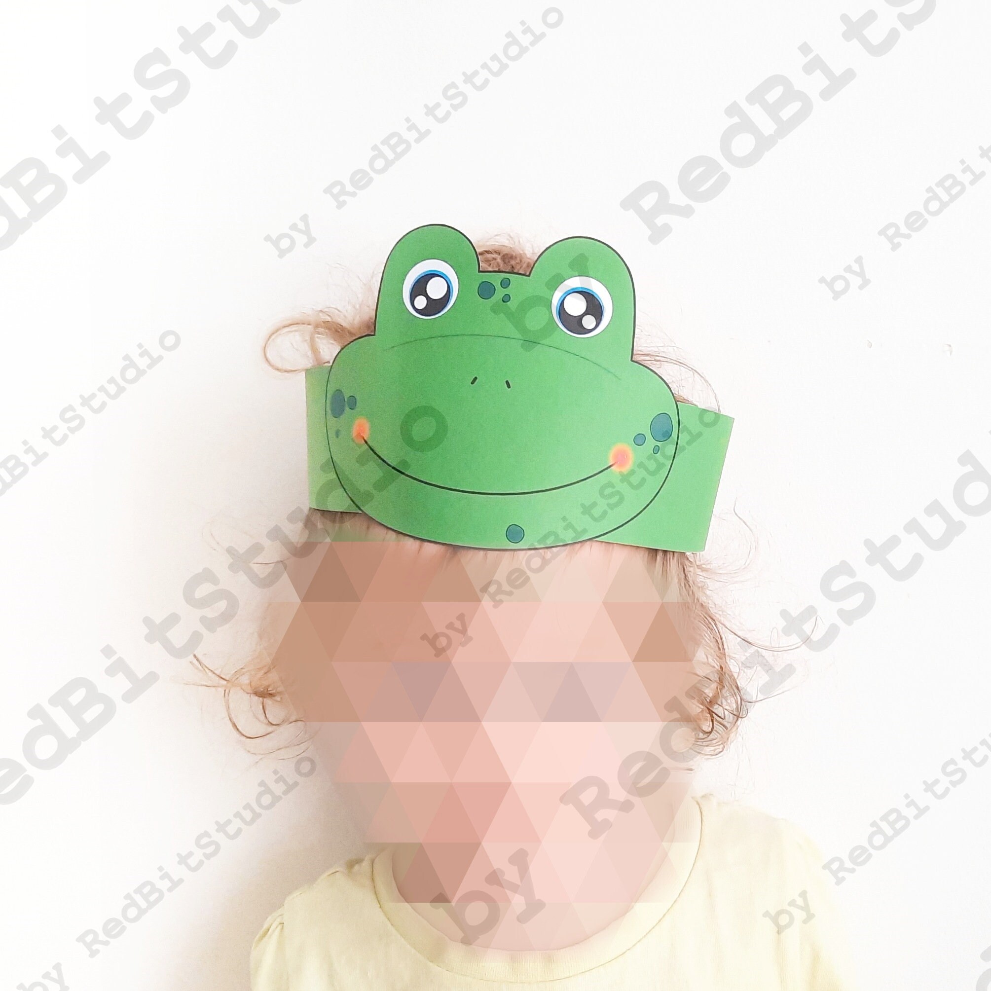 Frog Paper Crown, Animal Paper Hat for Kids, Instant Download Paper ...