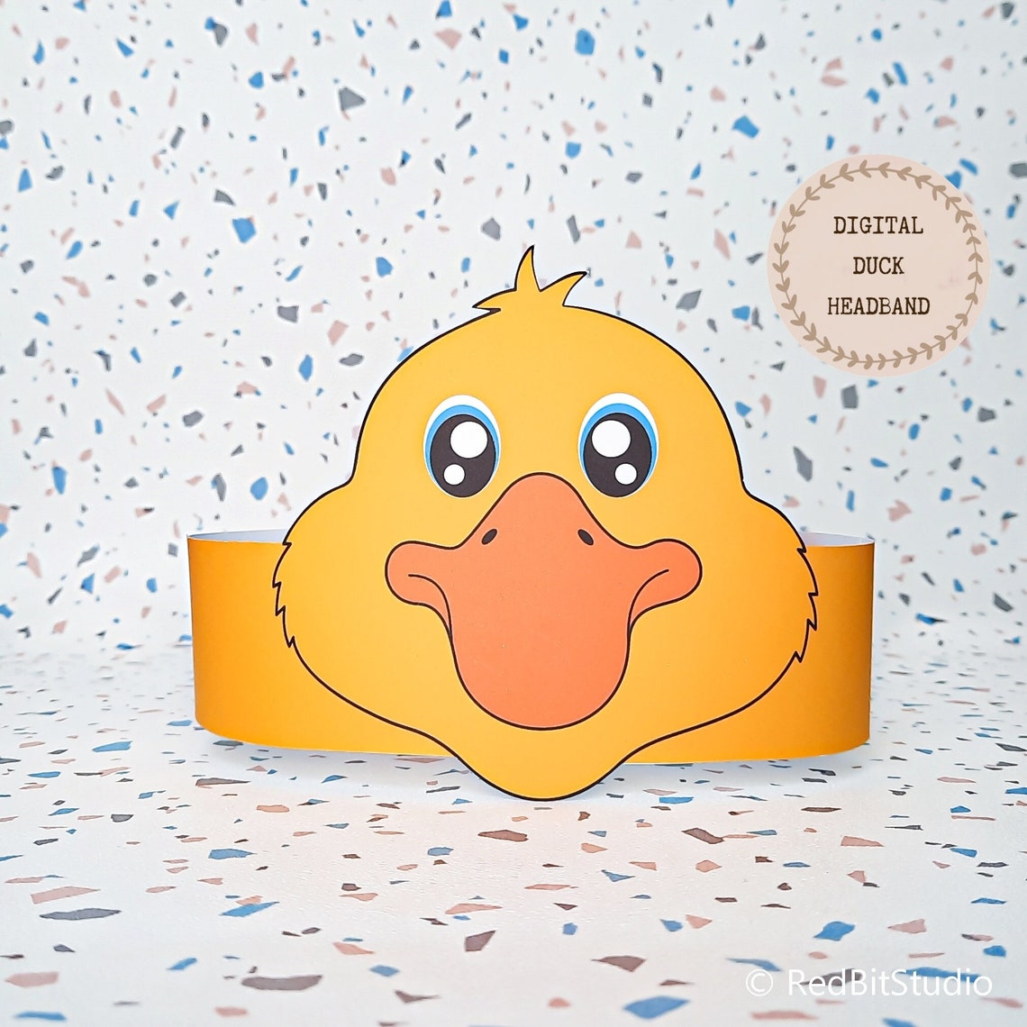 Duck Paper Crown Animal Paper Hat for Kids Instant Download - Etsy