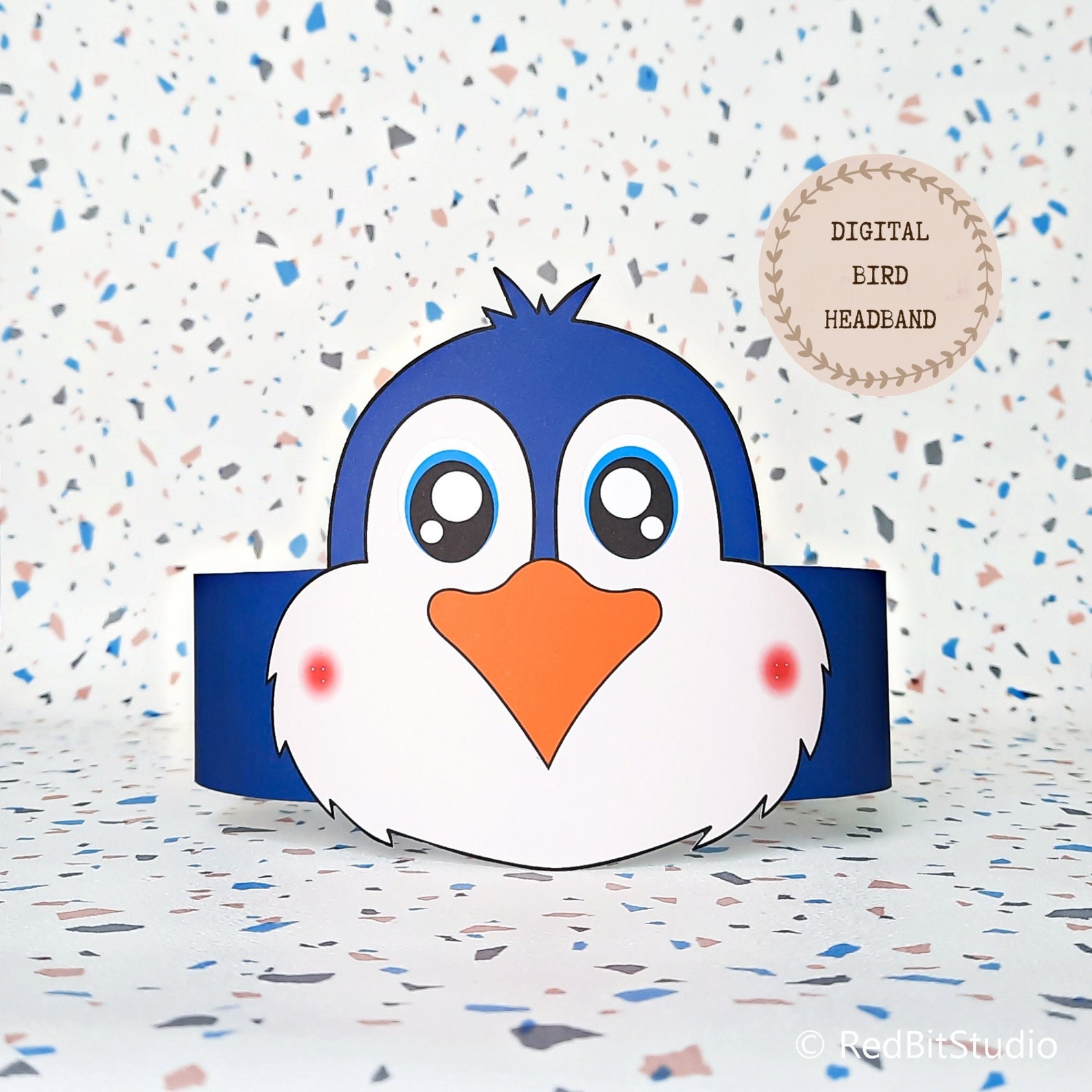 Bird Paper Crown, Animal Paper Hat for Kids, Instant Download Paper ...