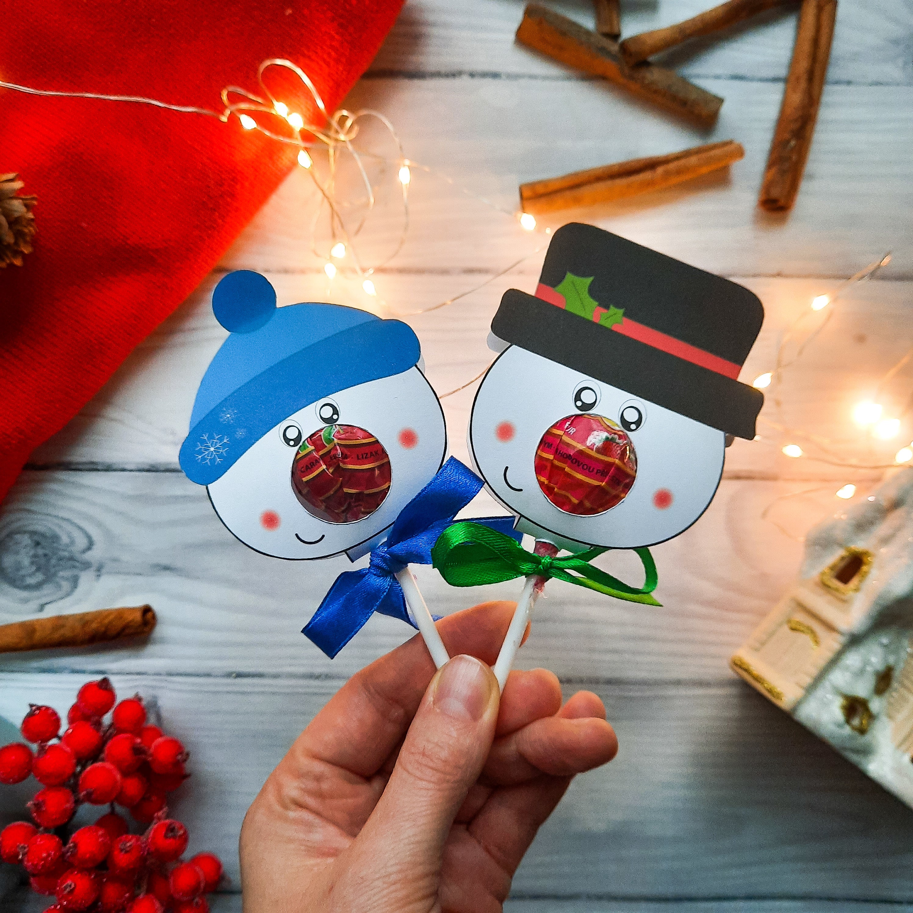 Snowman Lollipop, Instant Download Lollipop Holder,pdf File, Digital ...