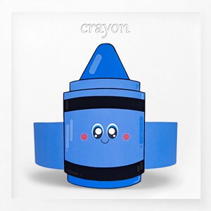 5 Back to School Paper Crowns, School Bus Paper Hat for Kids, Instant ...