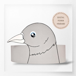 Pigeon Paper Crown, Bird Paper Hat for Kids, Instant Download Paper ...