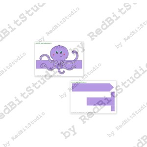 Octopus Paper Crown, Animal Paper Hat for Kids, Sea Instant Download ...