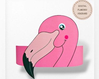 Flamingo Mask for Children. - Etsy