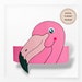 Flamingo Paper Crown, Animal Paper Hat for Kids, Instant Download Paper ...