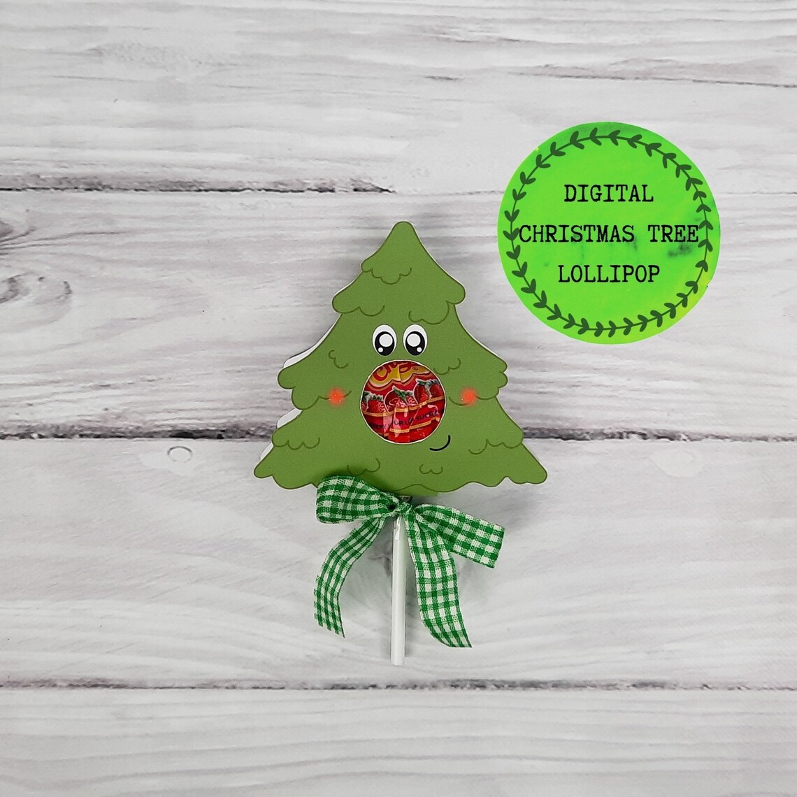 Christmas Tree Lollipop, Instant Download Lollipop Holder,pdf File ...