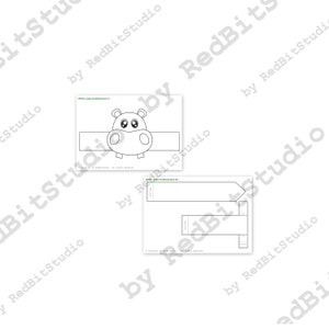 Hippo Paper Coloring Crown, Animal Paper Hat for Kids, Instant Download ...