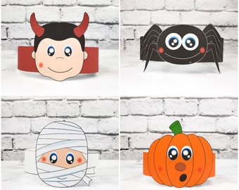 Halloween Paper Crowns - Etsy