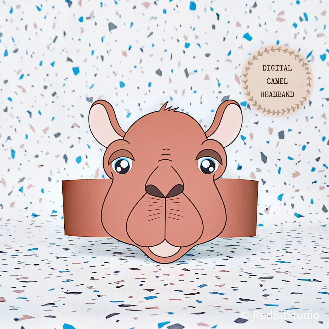 Camel Paper Crown Animal Paper Hat for Kids Instant Download - Etsy