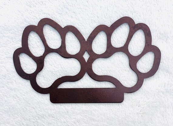 Metal Paw Print Outline