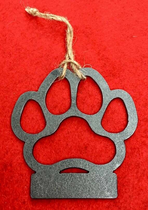 Metal Paw Print Outline