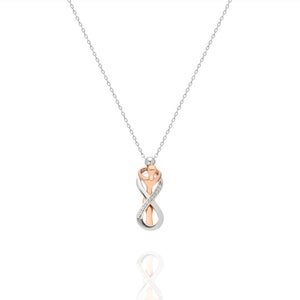 Hugging Couple Silver Necklace, Infinity Necklace, Love Necklace, 925 ...