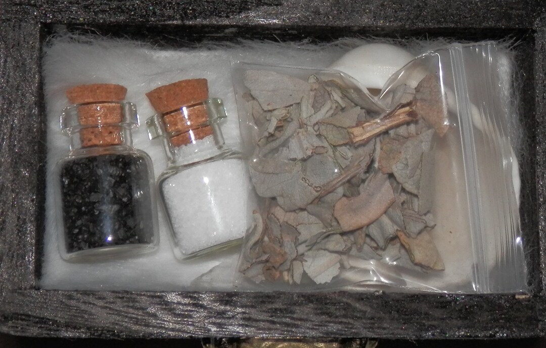 Triple Moon, Mini Smudge Kit, Smudging Box, Ritual Box - Etsy