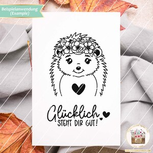 Plotterdatei Herbst Igel SVG, Plotterdatei Igel, Laserdatei Igel, Herbst Sprüche, Igel Outline ...
