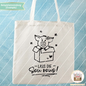 Plotterdatei Glücksschwein SVG, Plotterdatei Schwein SVG, Plotterdatei Glück, Laserdatei ...