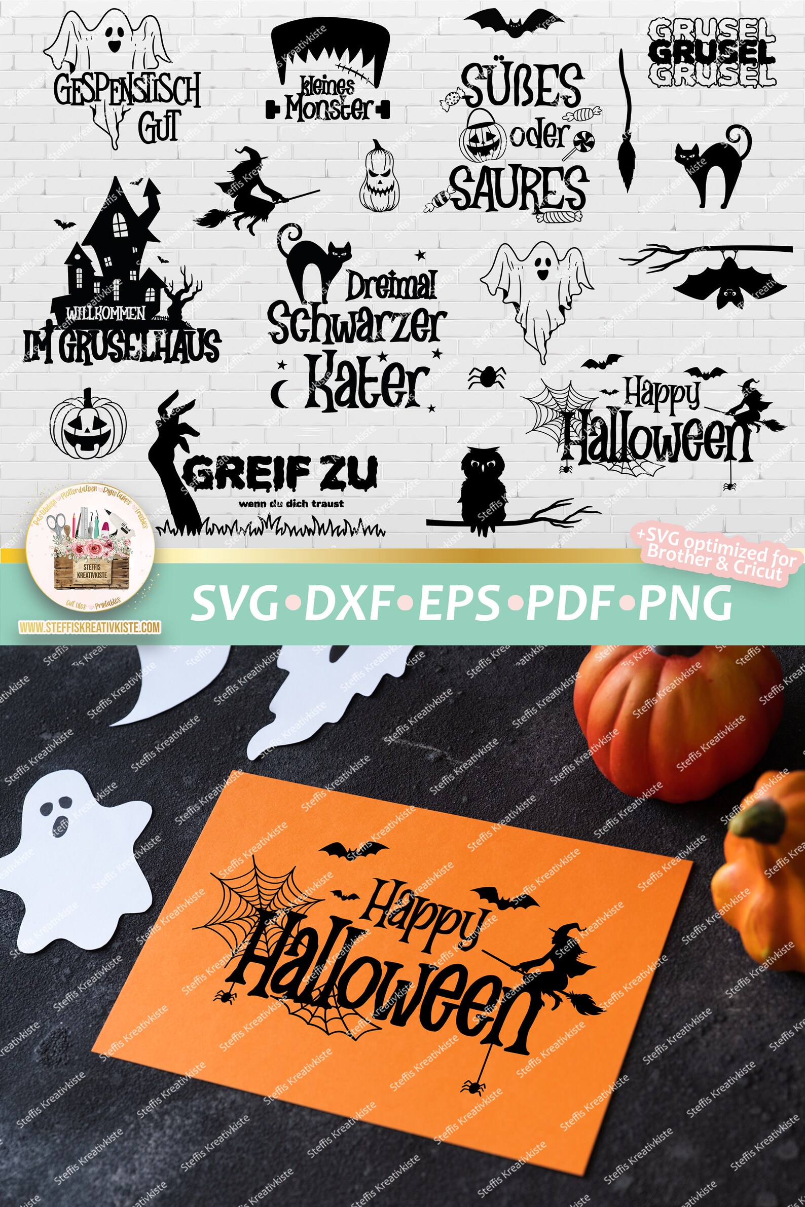 Bundle Plotterdatei Halloween deutsche Sprüche SVG Bundle - Etsy.de
