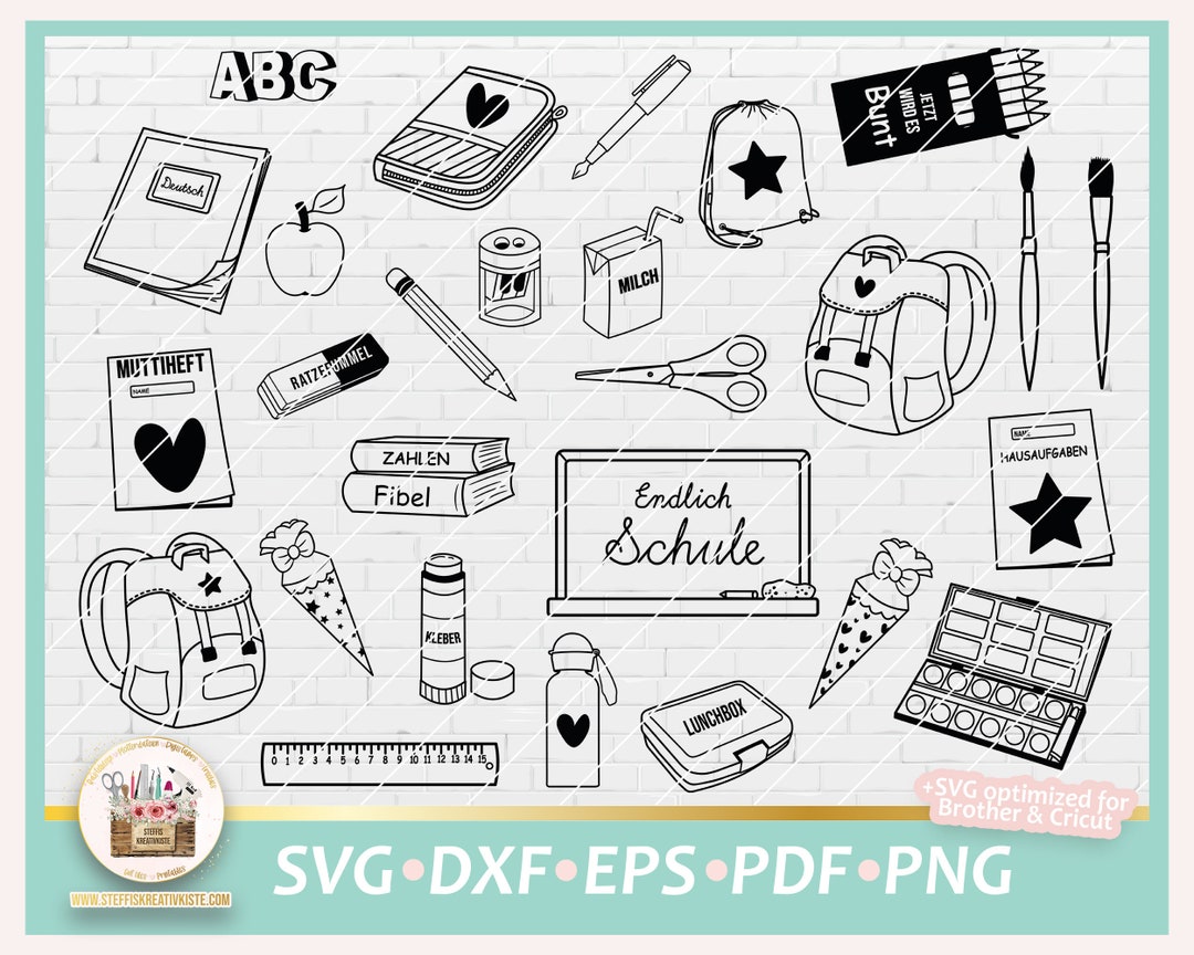 Bundle Svg School, Svg School Commercial, Cut File Elementary School ...