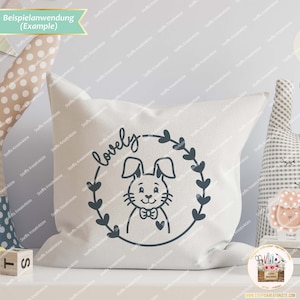 Plotterdatei Hasen Kränze Bundle deutsche Schriftzüge Baby SVG, Plotterdatei Baby Häschen ...