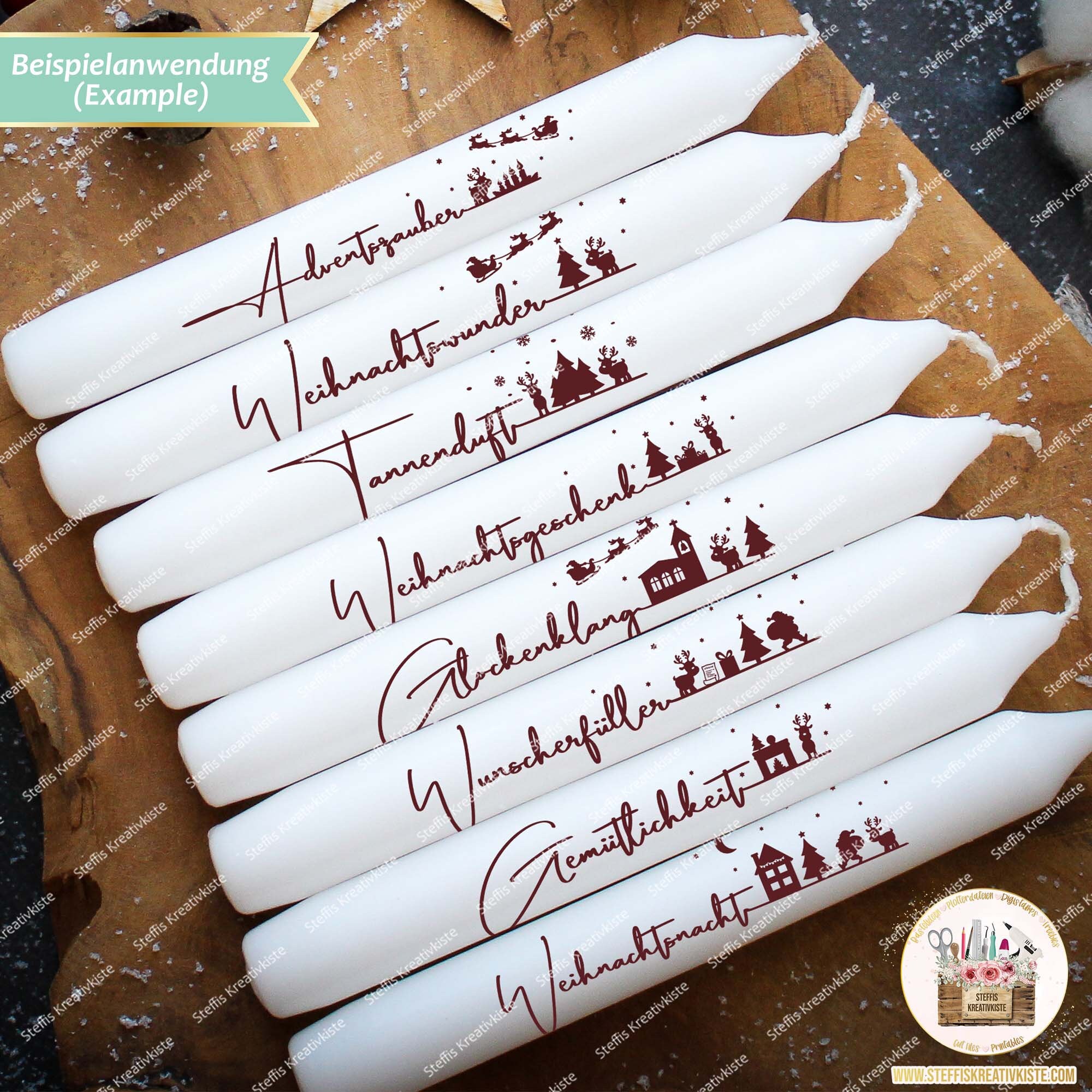 German Words Christmas SVG Bundle Cut File German Lettering - Etsy