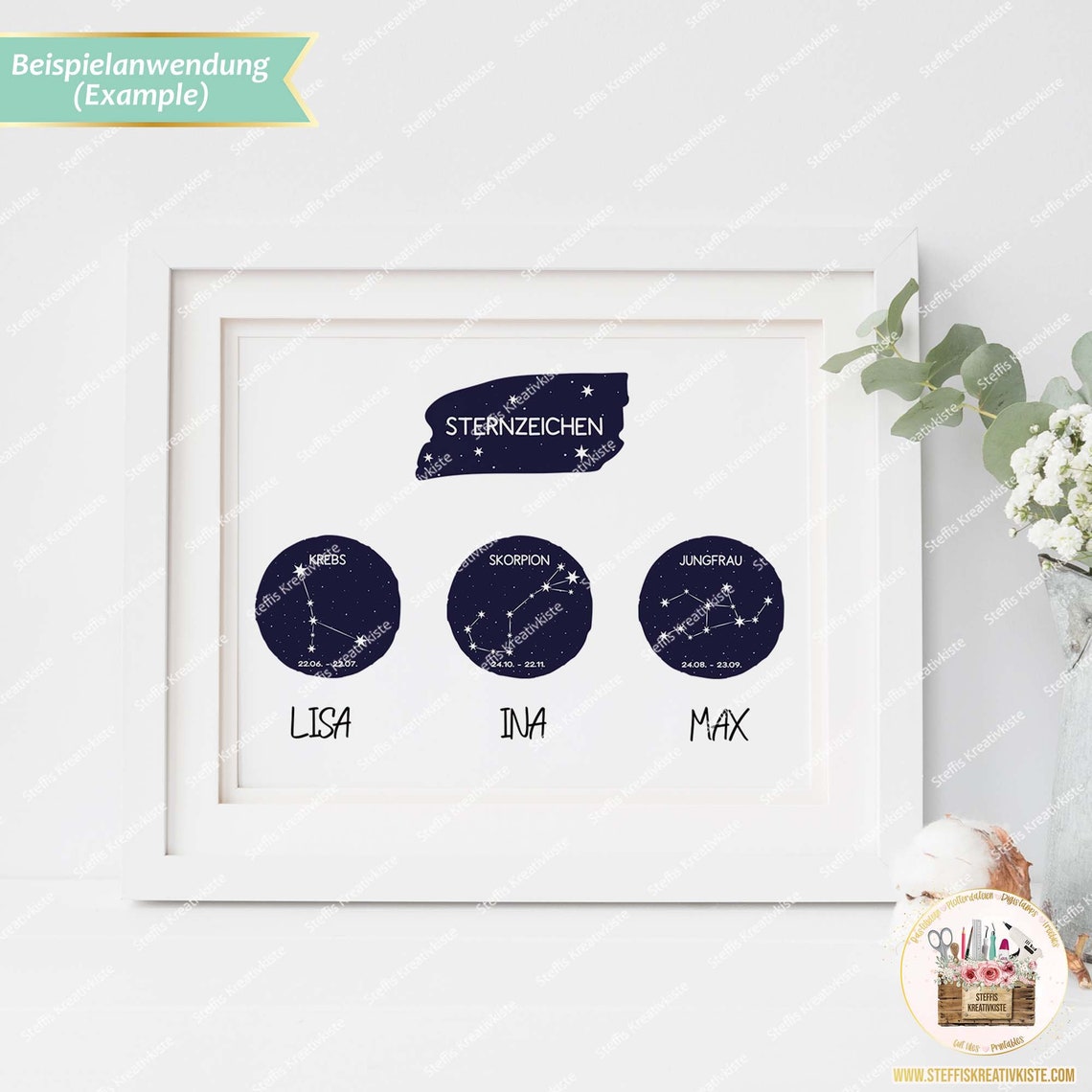 Bundle Sternzeichen deutsch Plotterdatei SVG PNG DXF - Etsy.de