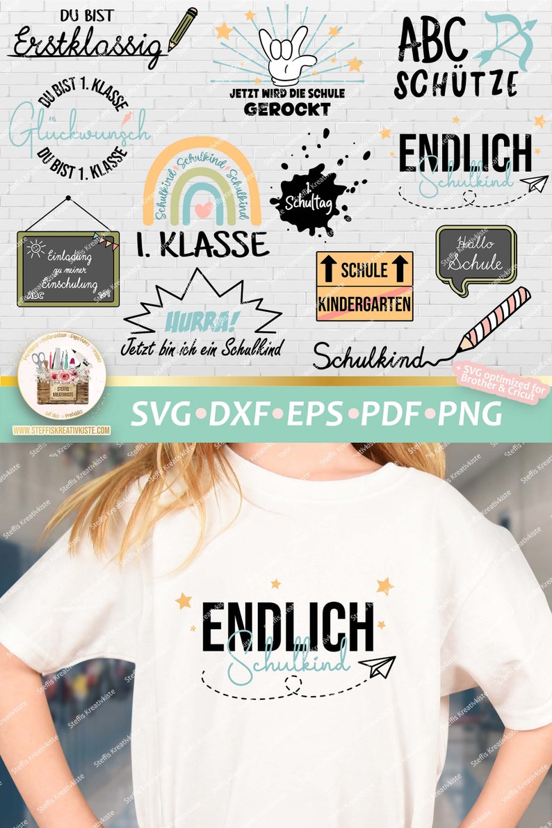 Bundle Einschulung deutsche Sprüche SVG Plotterdatei - Etsy.de