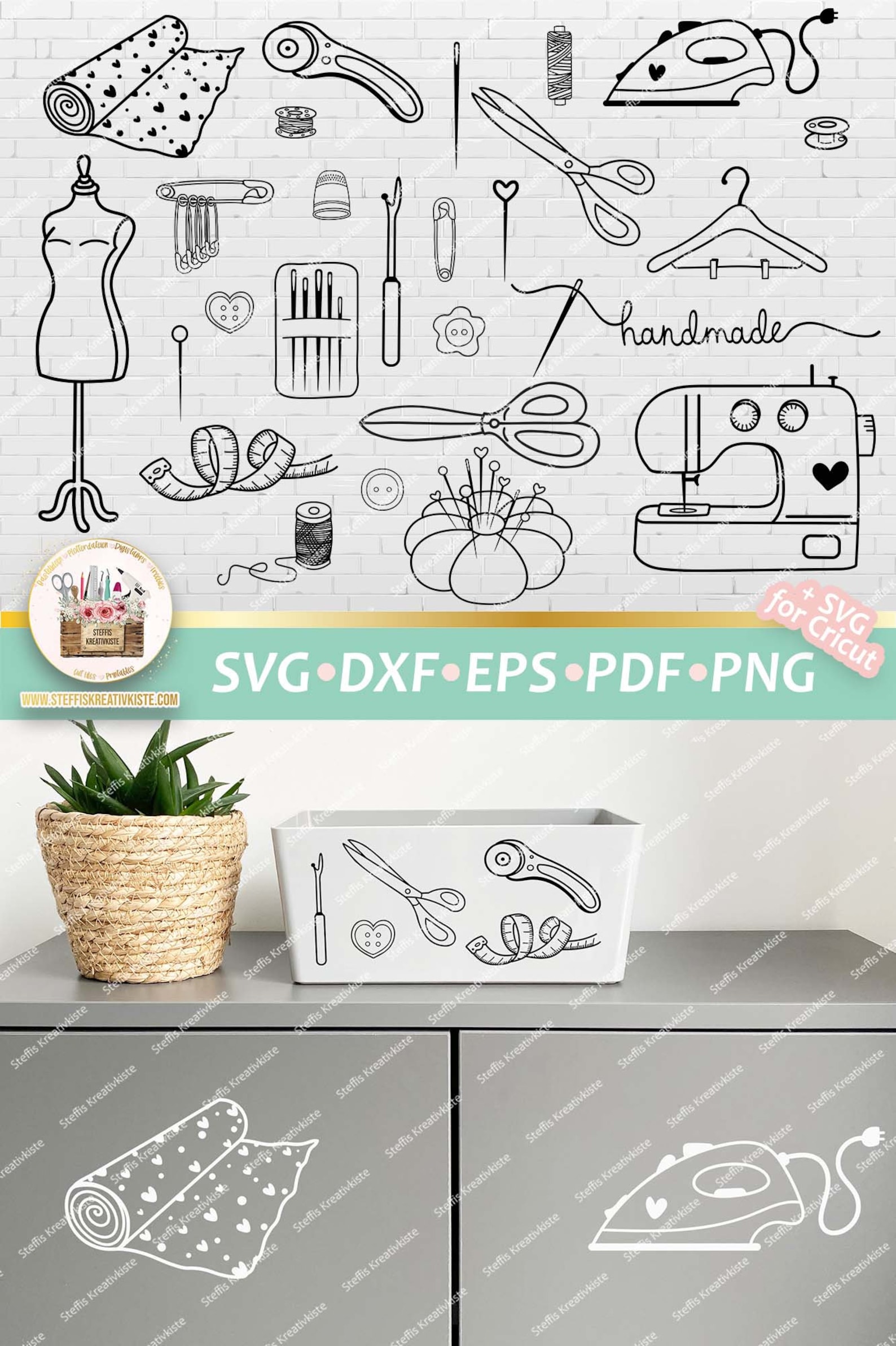 Sewing Cut File, Sewing SVG, Sewing Tool Bundle, Sewing Accessories SVG ...