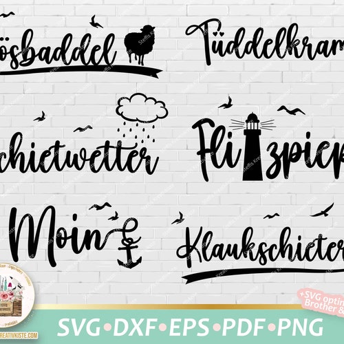 Bundle Svg German Words Nautical Cut File German Words - Etsy