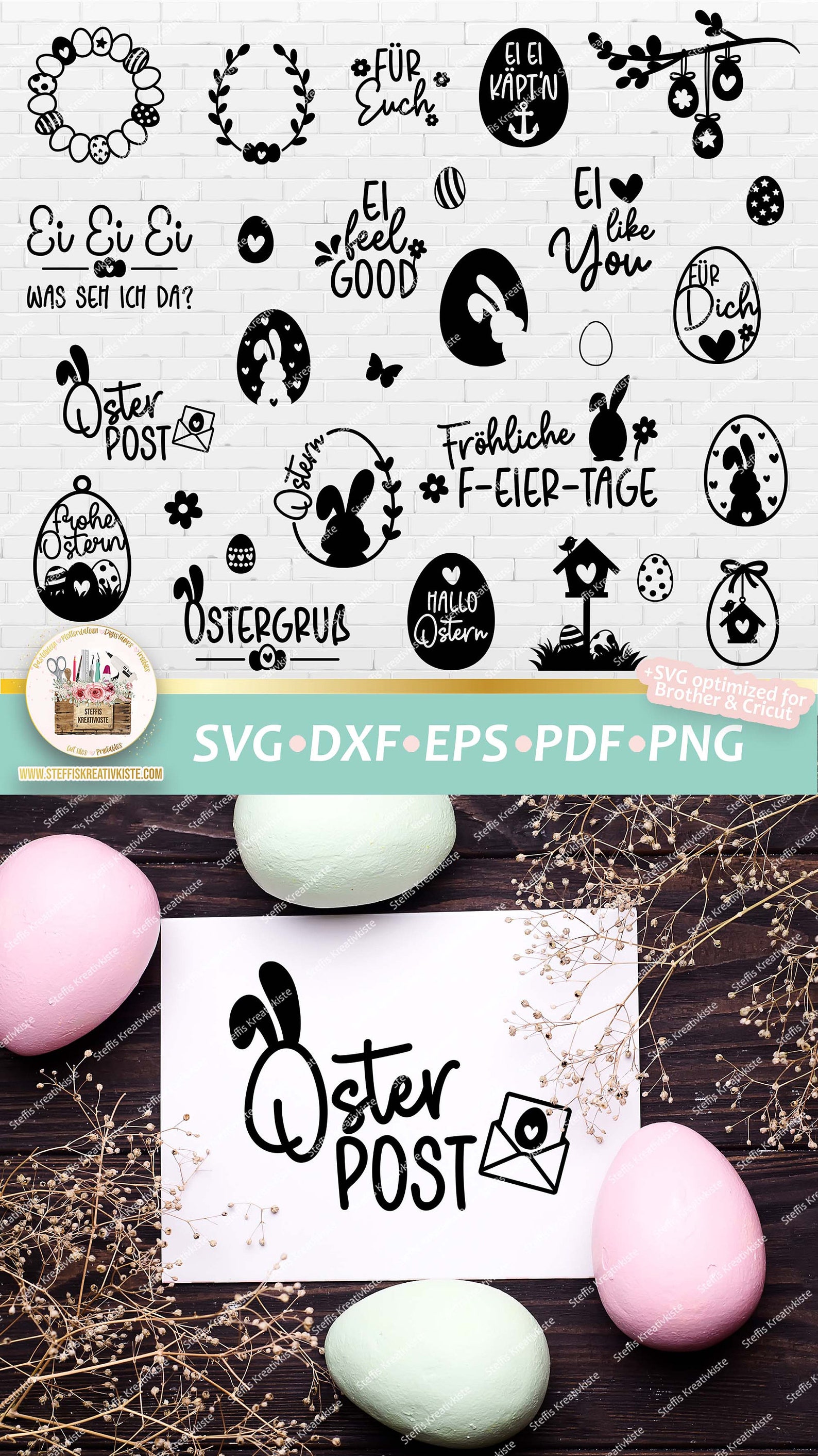 Plotterdatei Ostern deutsche Sprüche Bundle SVG Plotterdatei - Etsy.de