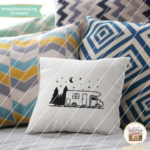 Plotterdatei Camping Wohnwagen SVG, Plotterdatei Wohnmobil, Camping Sprüche, Digistamp Camping ...