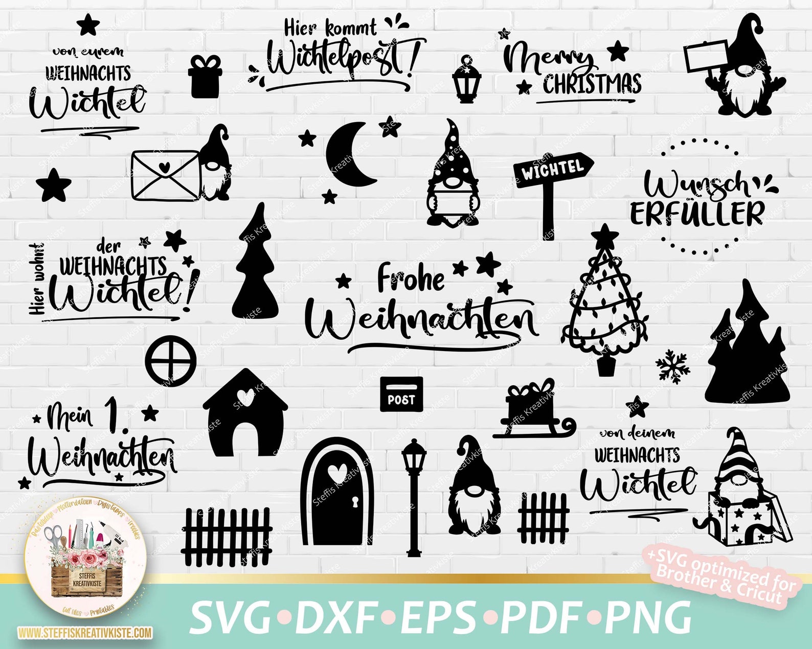 Plotterdatei Weihnachten Wichtel deutsche Sprüche SVG - Etsy.de