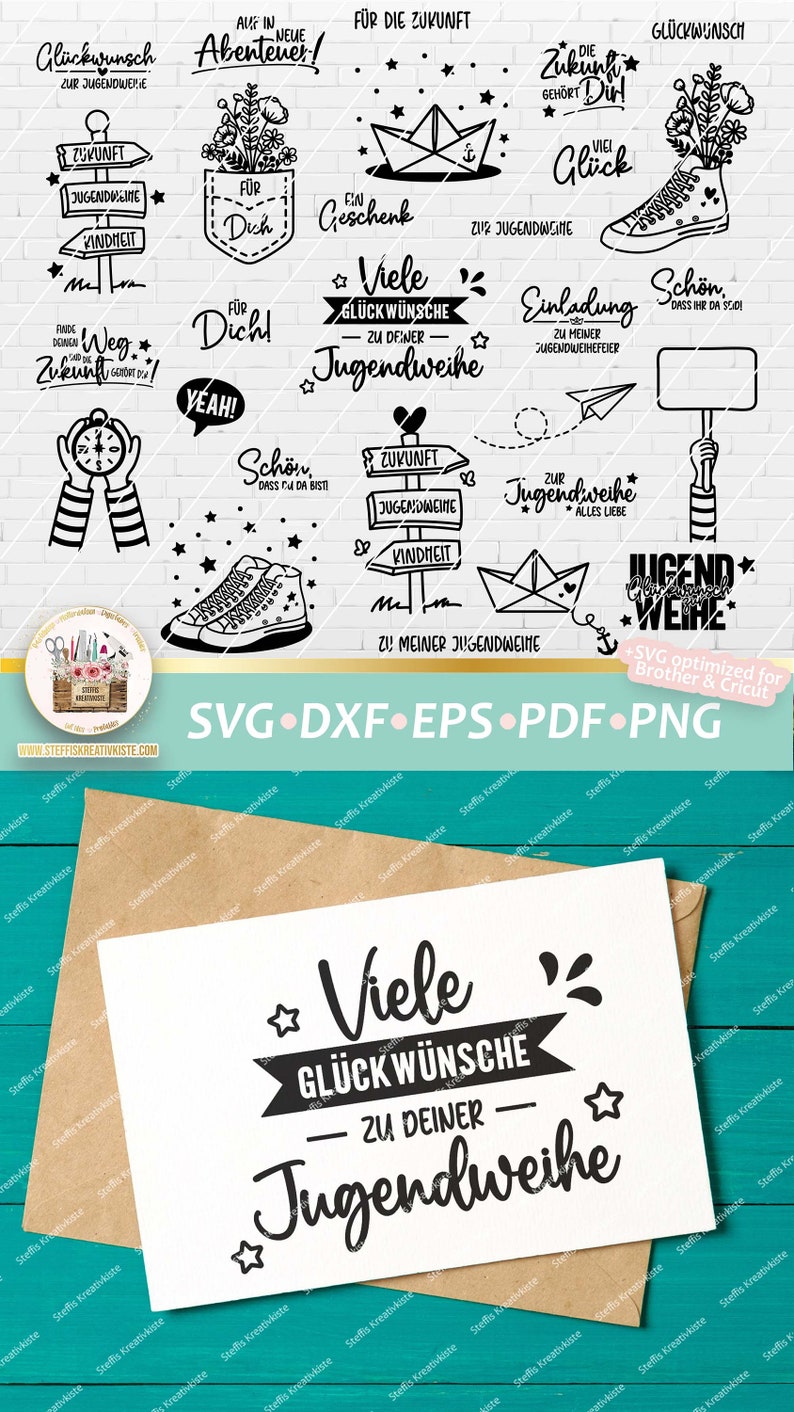 Plotterdatei Jugendweihe Bundle SVG Jugendweihe Bundle - Etsy.de
