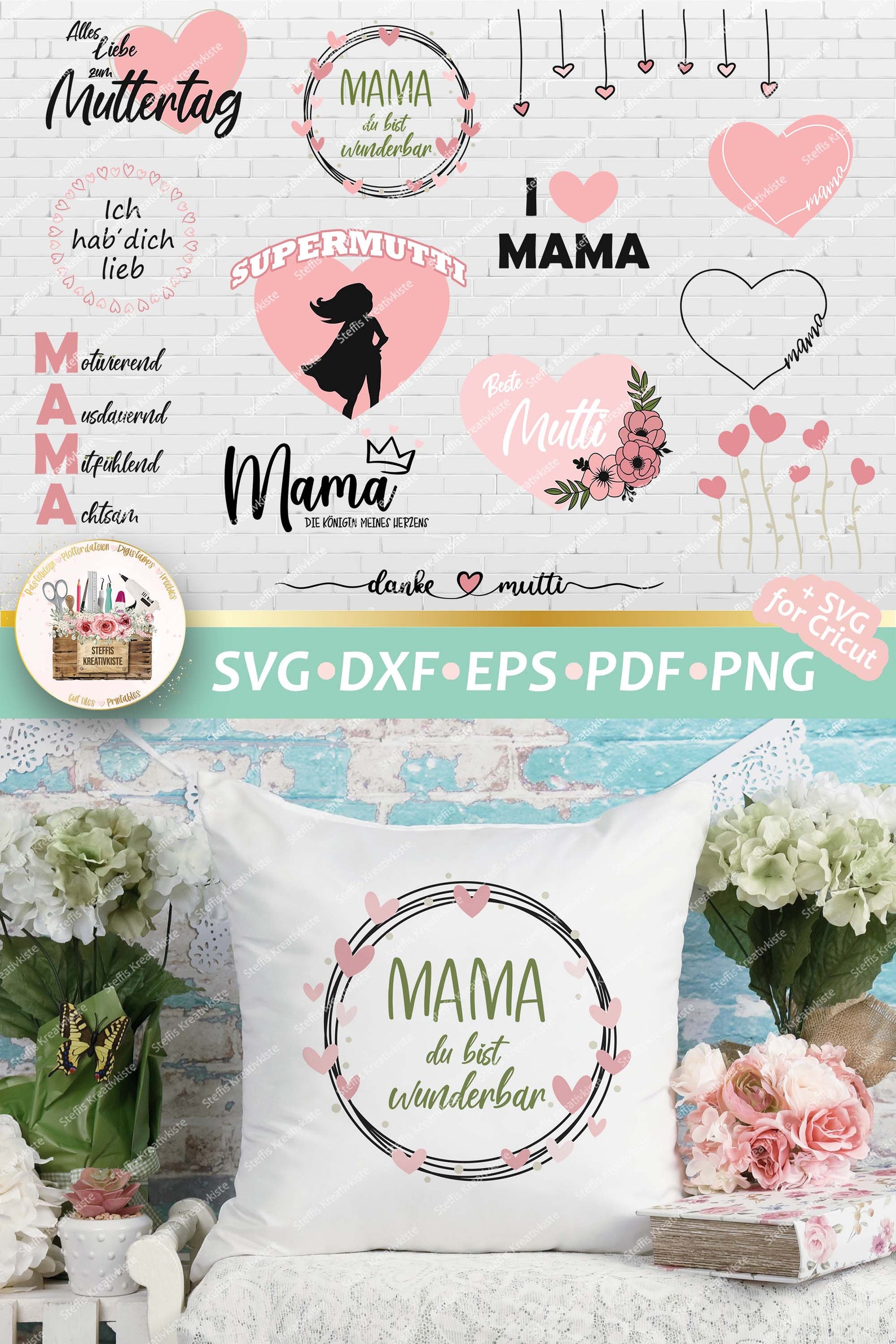 SVG Muttertag deutsche Sprüche Plotterdatei Muttertag SVG - Etsy.de