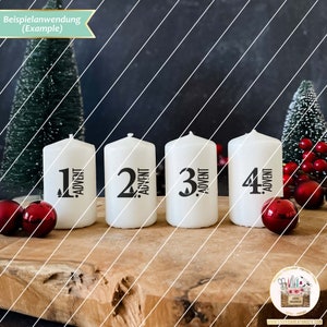 Plotterdatei Advent Zahlen SVG, Plotterdatei Adventszahlen, Plotterdatei Weihnachten ...