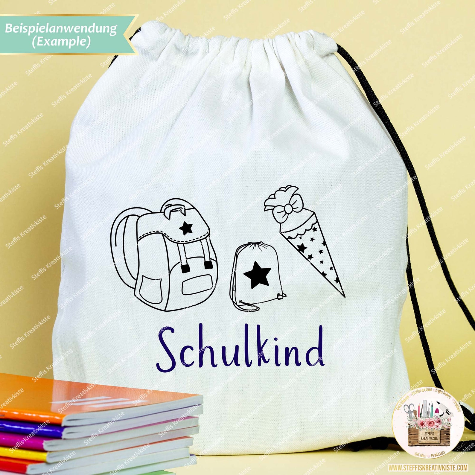 Bundle Plotterdatei Einschulung Grundschule SVG DXF PNG, Svg Schulanfang Sammlung, Digistamp ...