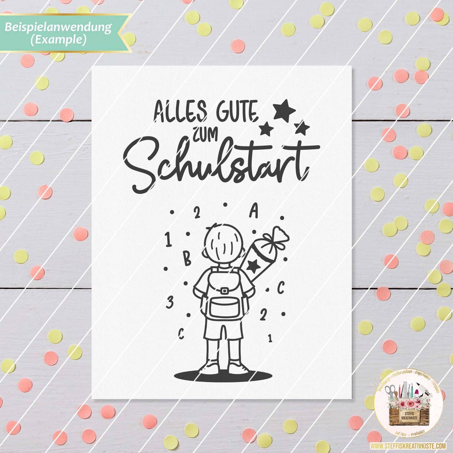 Plotterdatei Einschulung Bundle SVG, Einschulung Junge Plotterdatei, Digistamp Einschulung ...