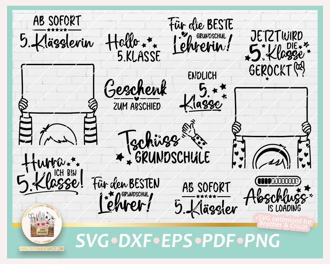 Plotterdatei Grundschule Abschluss SVG, Plotterdatei Grundschule Abschied, SVG ...