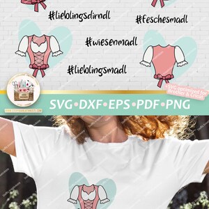 Bundle Dirndl Plotterdatei SVG, Dirndl PNG DXF Svg Pdf, Oktoberfest ...