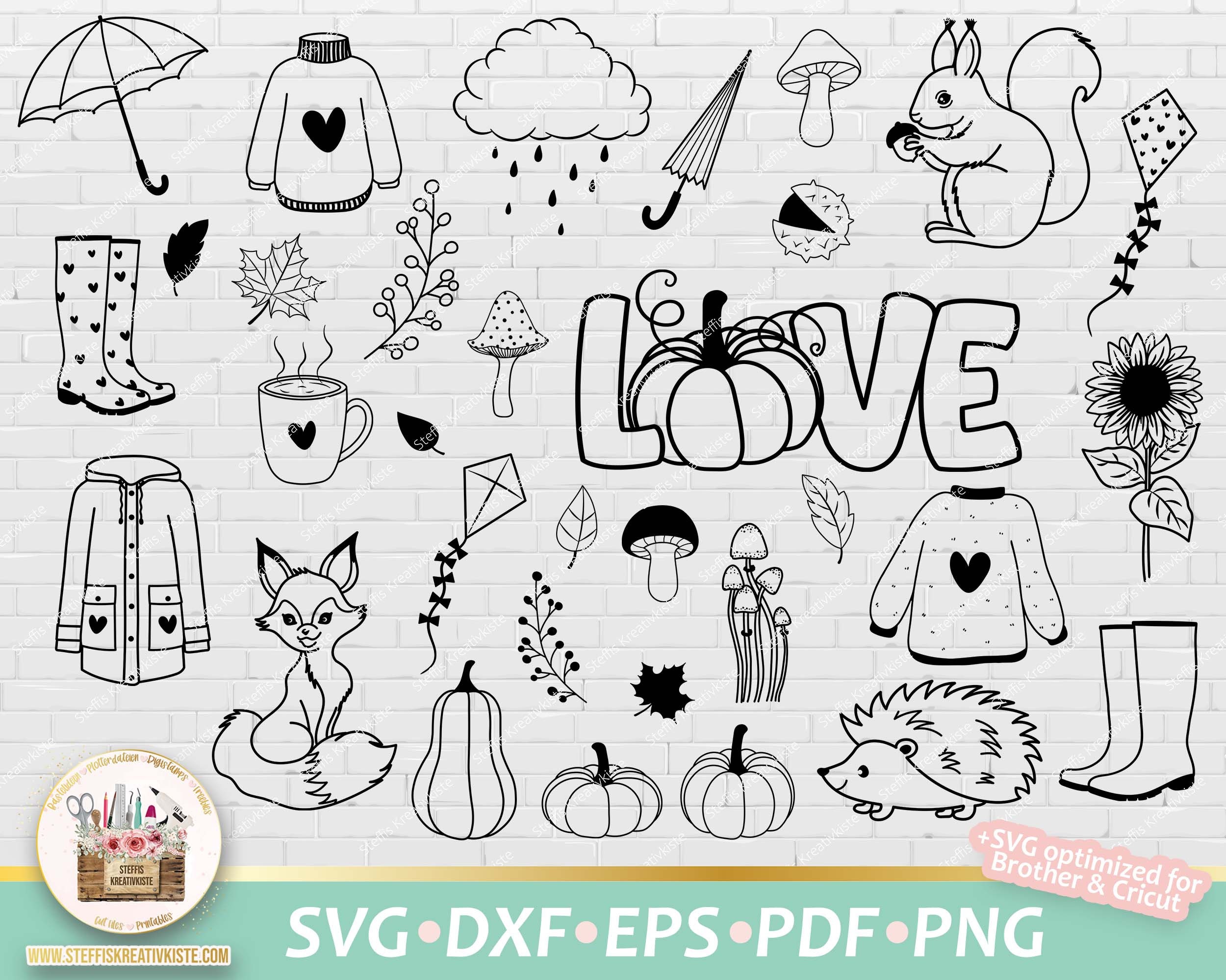 Bundle Cut File Autumn SVG Fall Bundle SVG Clipart Autumn - Etsy