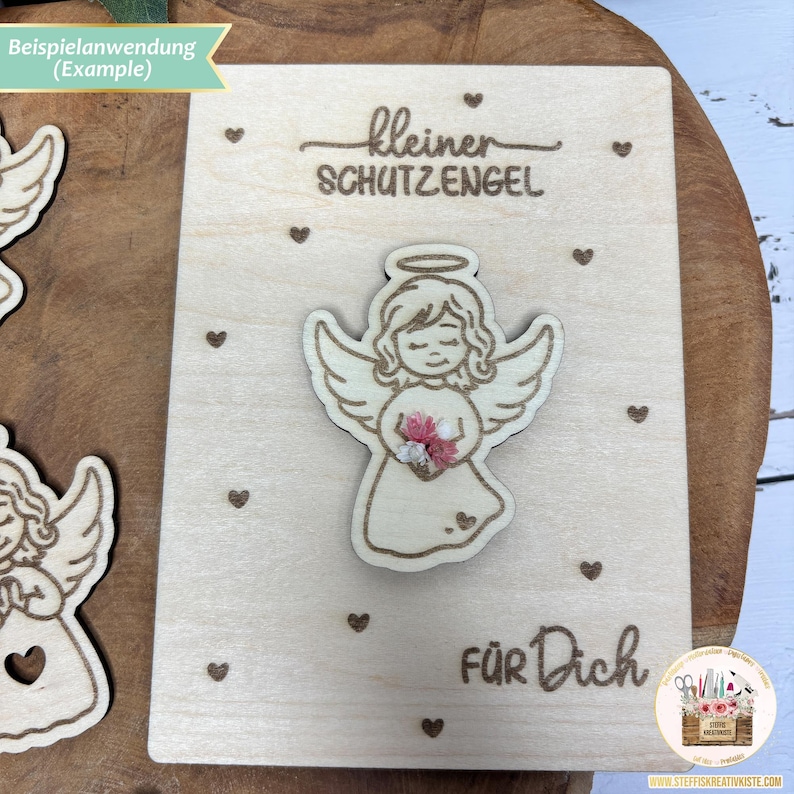 Guardian Angel SVG Laser File, Guardian Angel Card SVG, Guardian Angel ...