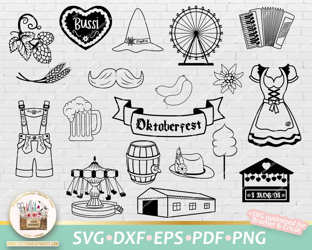 Bundle Bavaria Oktoberfest German SVG Cut File Oktoberfest - Etsy
